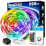 Amazon.com: DAYBETTER Led Strip Lights 200ft (4 Rolls of 50ft) Ultra ...