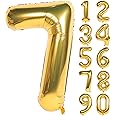 Amazon.com: 40 Inch Gold Large Numbers Balloon 0-9(Zero-Nine) Birthday ...