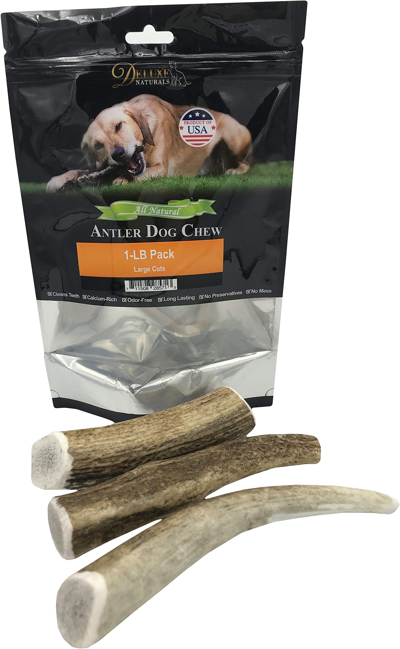 Deluxe Naturals Elk Antler Chews for Dogs | Naturally Shed USA ...