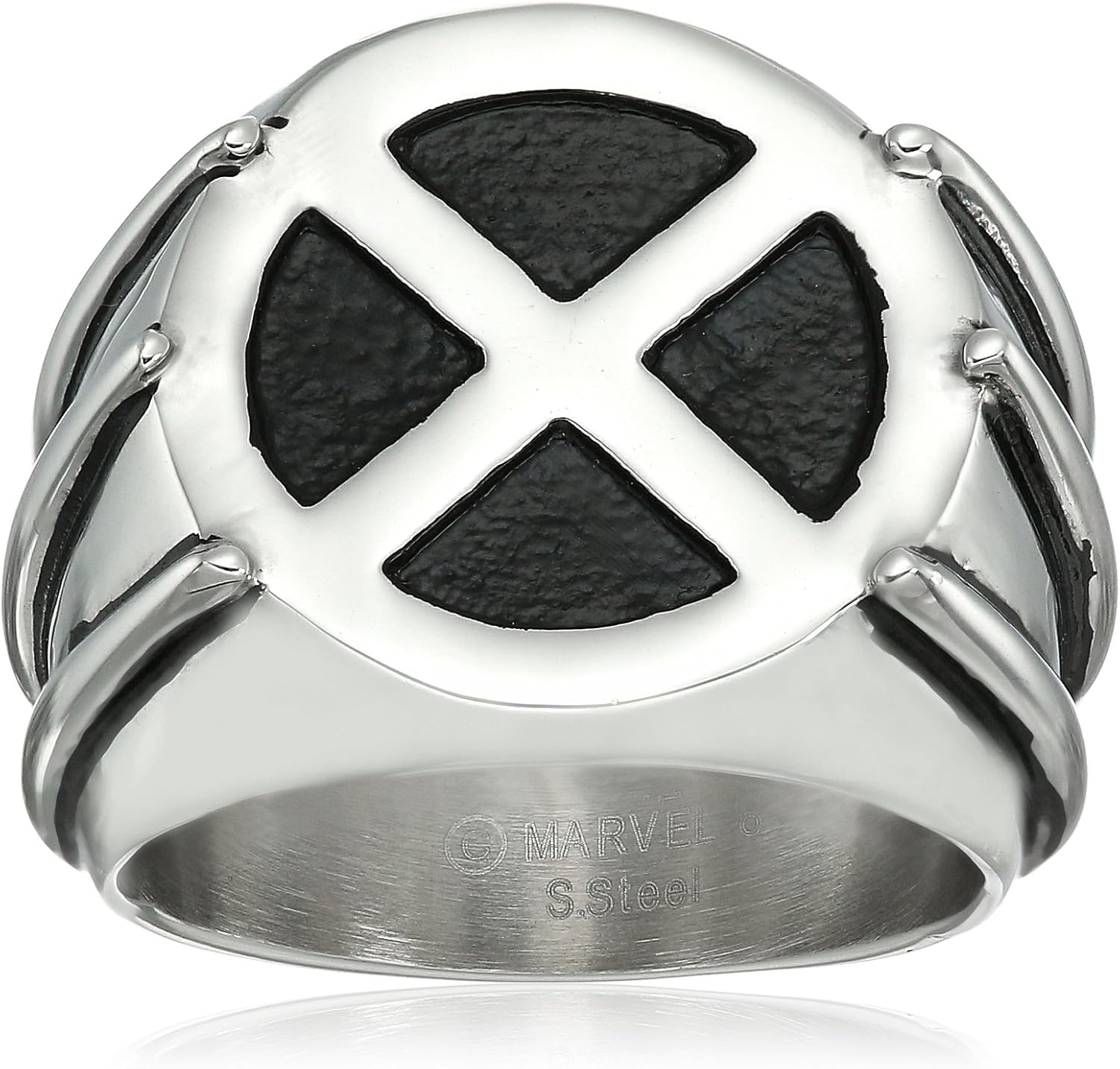 Marvel Comics Wolverine Stainless Steel Men's Ring, Size 10: Amazon.co ...
