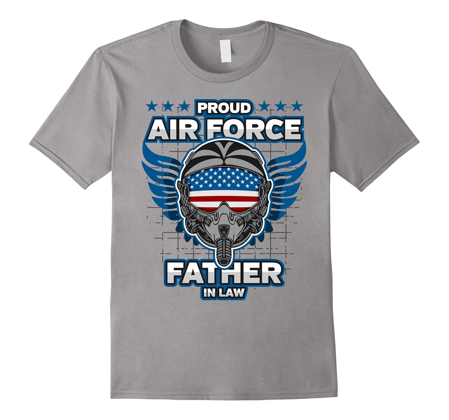 Mens Proud Air Force Father in Law Jet Pilot USA T-shirt