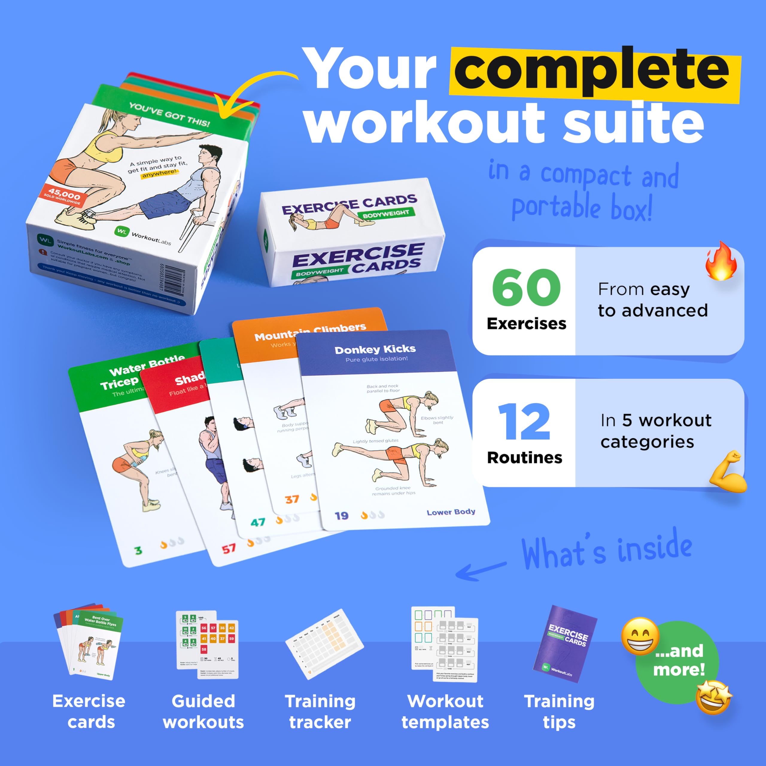 Mua WorkoutLabs Exercise Cards: Bodyweight – Premium Home & Gym Workout ...