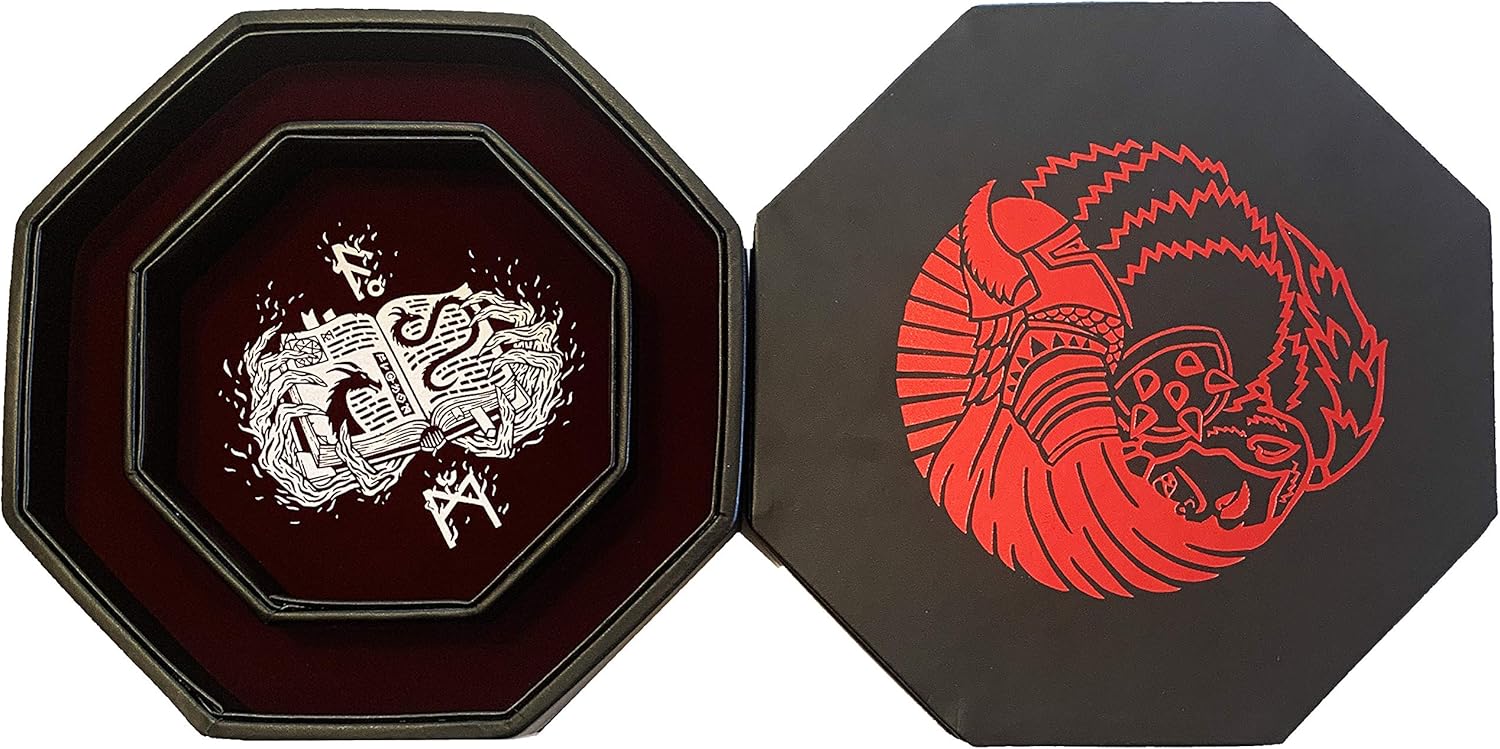 Fantasydice Purple Orc Paladin Yin And Yang – Dice Tray – 20CM Octagon ...