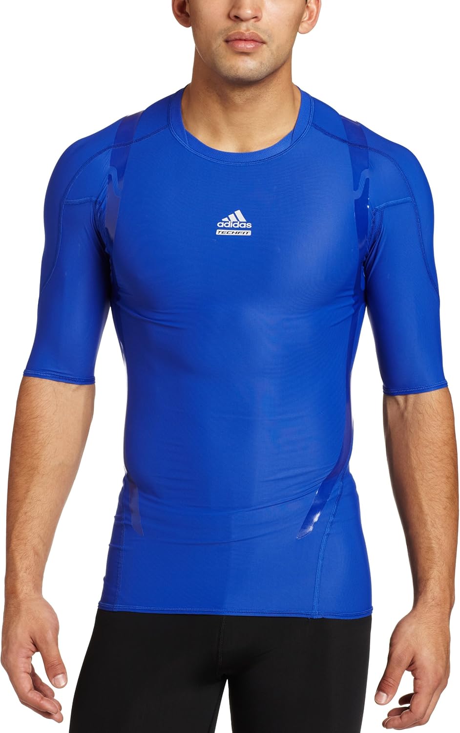 adidas Herren Techfit Powerweb Kurzarm Tee, Herren, Kobaltblau: Amazon ...