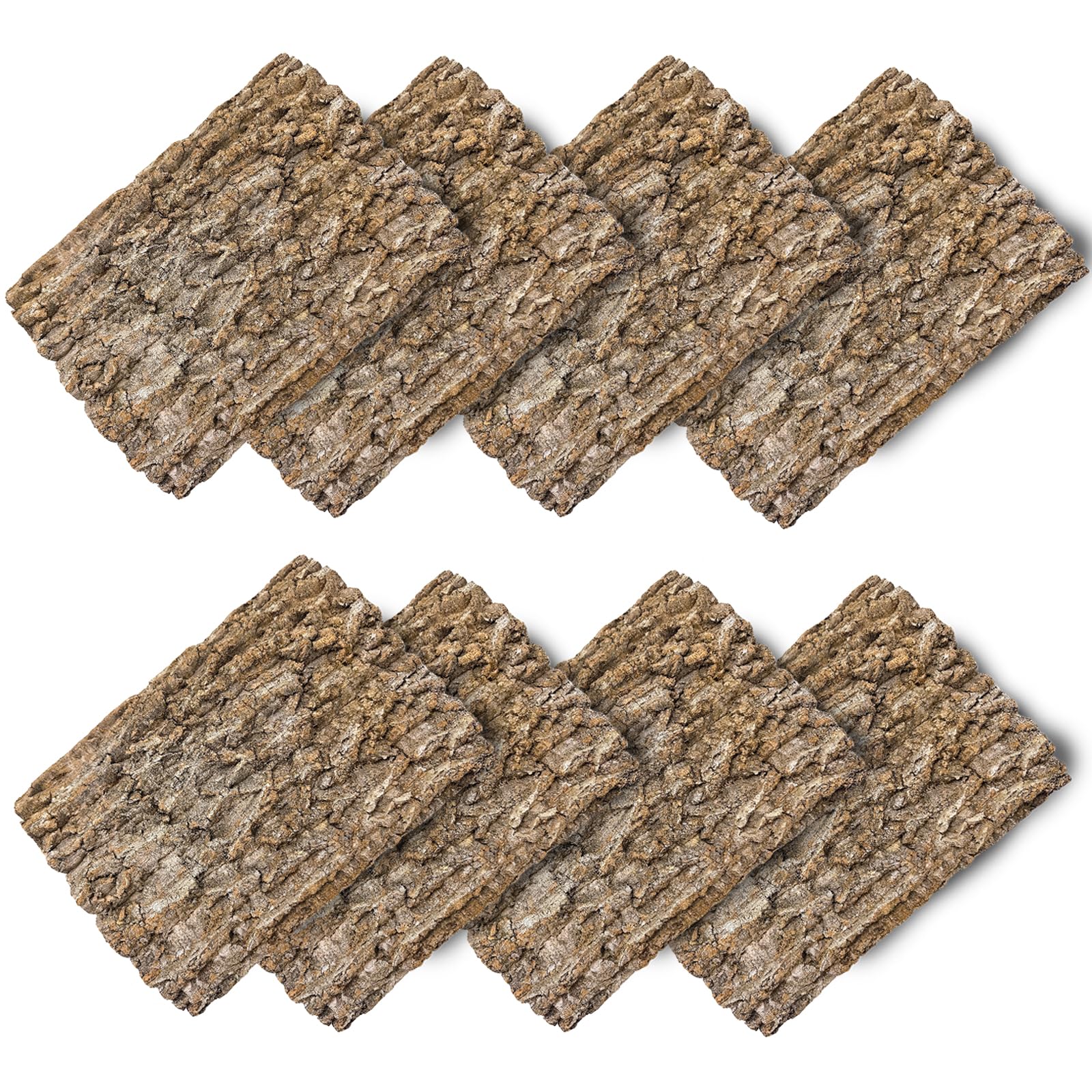 8PCS Cork Terrarium Background 15.7x11.8in Natural Large Cork Bark ...