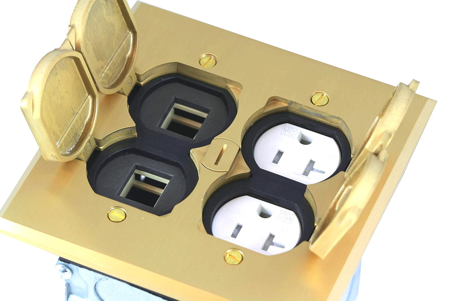 RJ45 Ready Data Ports, 20A Tamper Weather Resistant Duplex Electrical ...