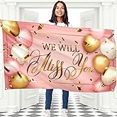 Amazon.com: BRAVITA Good Luck Banner - We Will Miss You Banner 5ft x 3ft - We Will Miss You ...