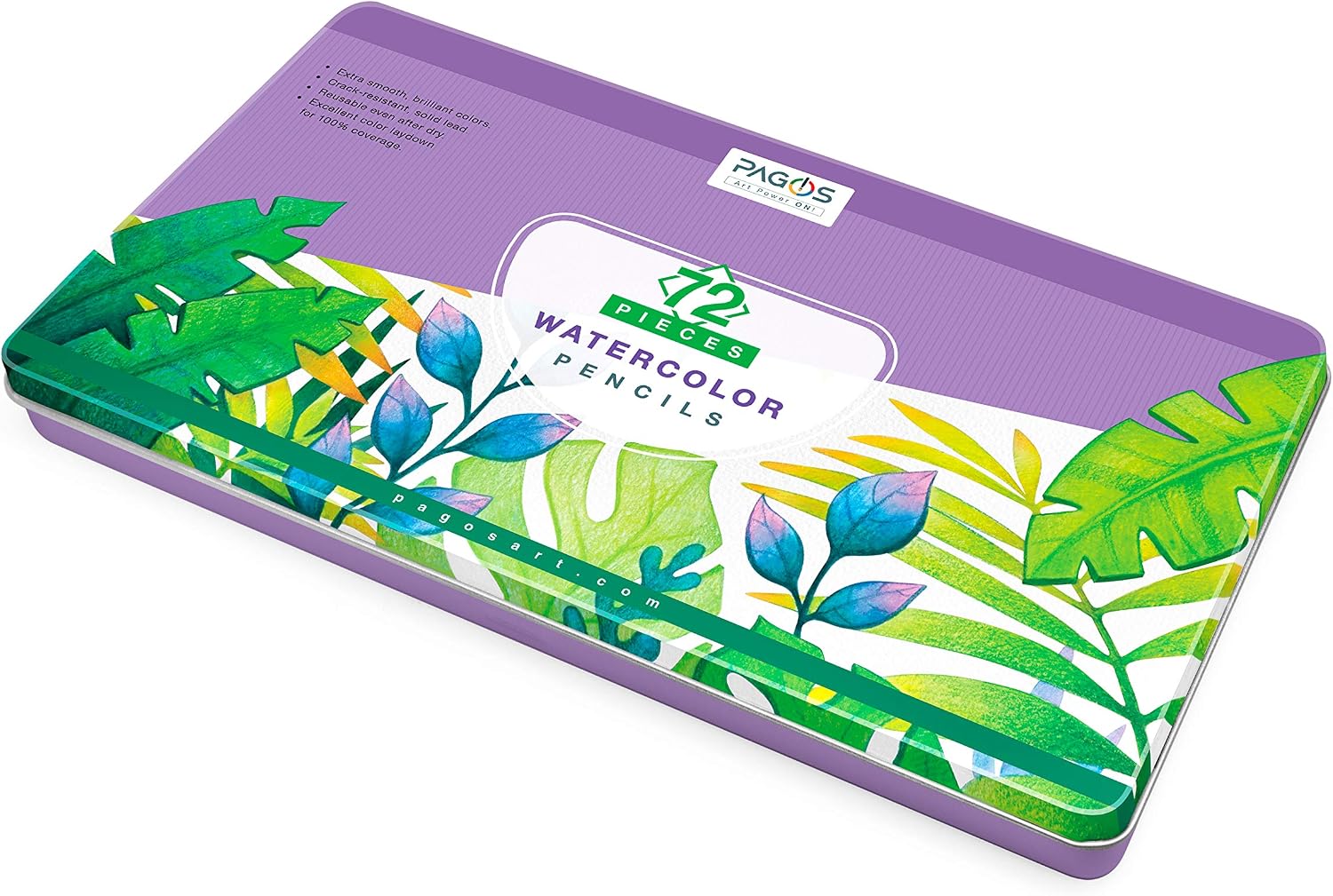 PAGOS 72 Pieces Watercolor Pencil Set, Vivid Colors for Drawing ...