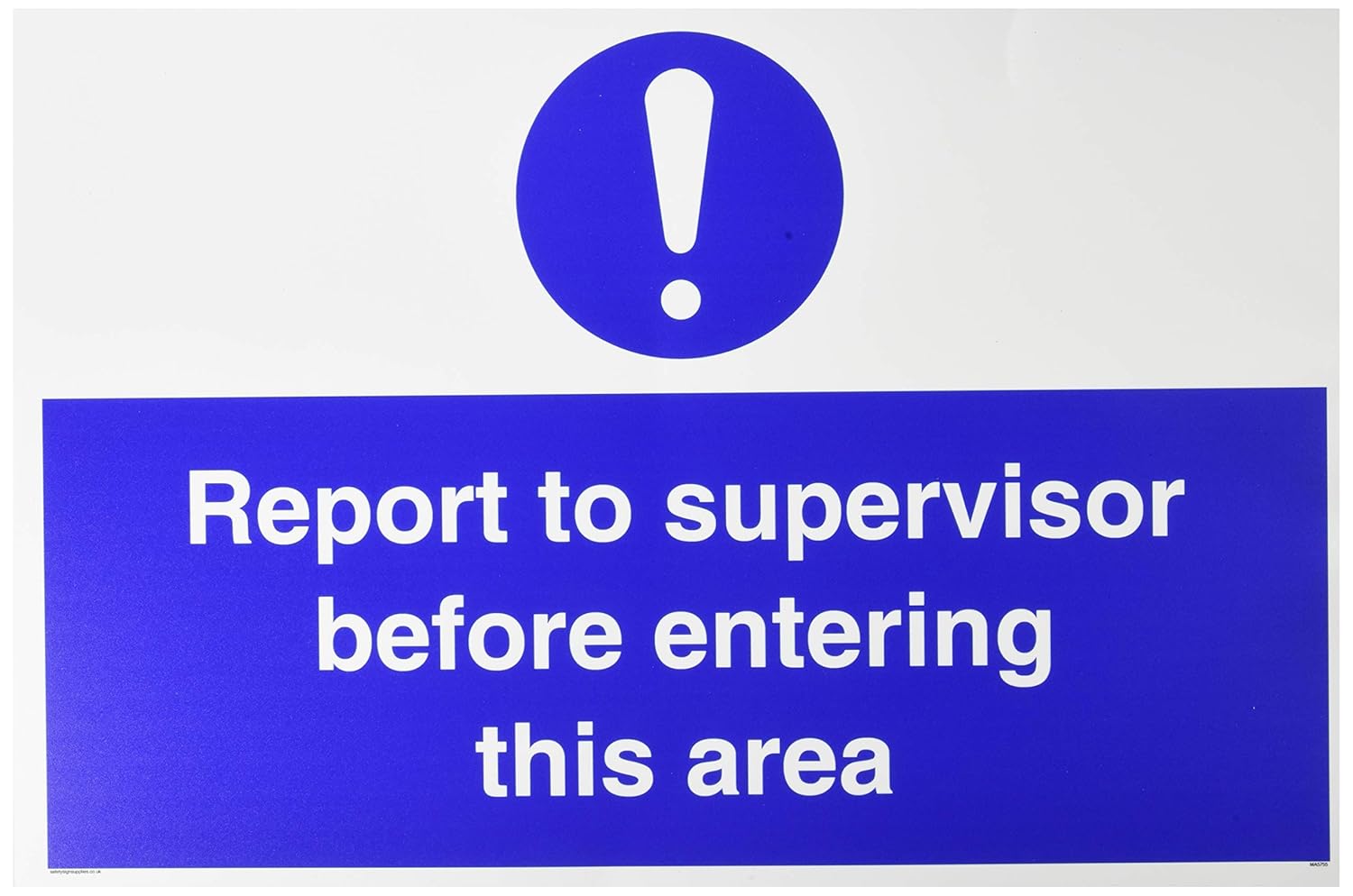 Viking Signs Report To Supervisor Before Entering This Area Ma5755-A2L ...