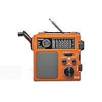 Amazon.com: Tecsun GR-98 Hand Crank DSP AM/FM & 7-Band Shortwave ...