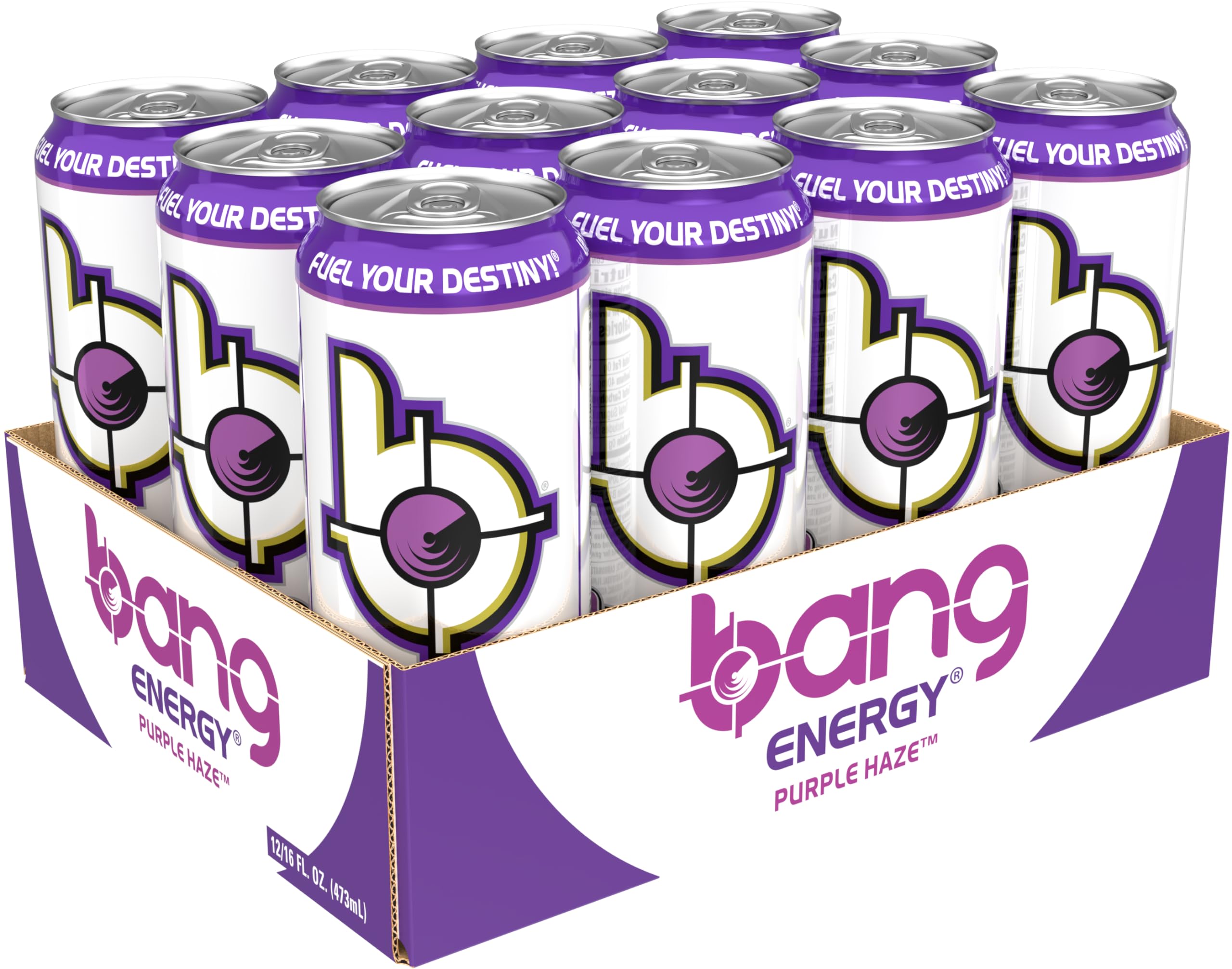 Mua Bang Energy Purple Haze, Sugar-Free Energy Drink, 16 Ounce (Pack of ...