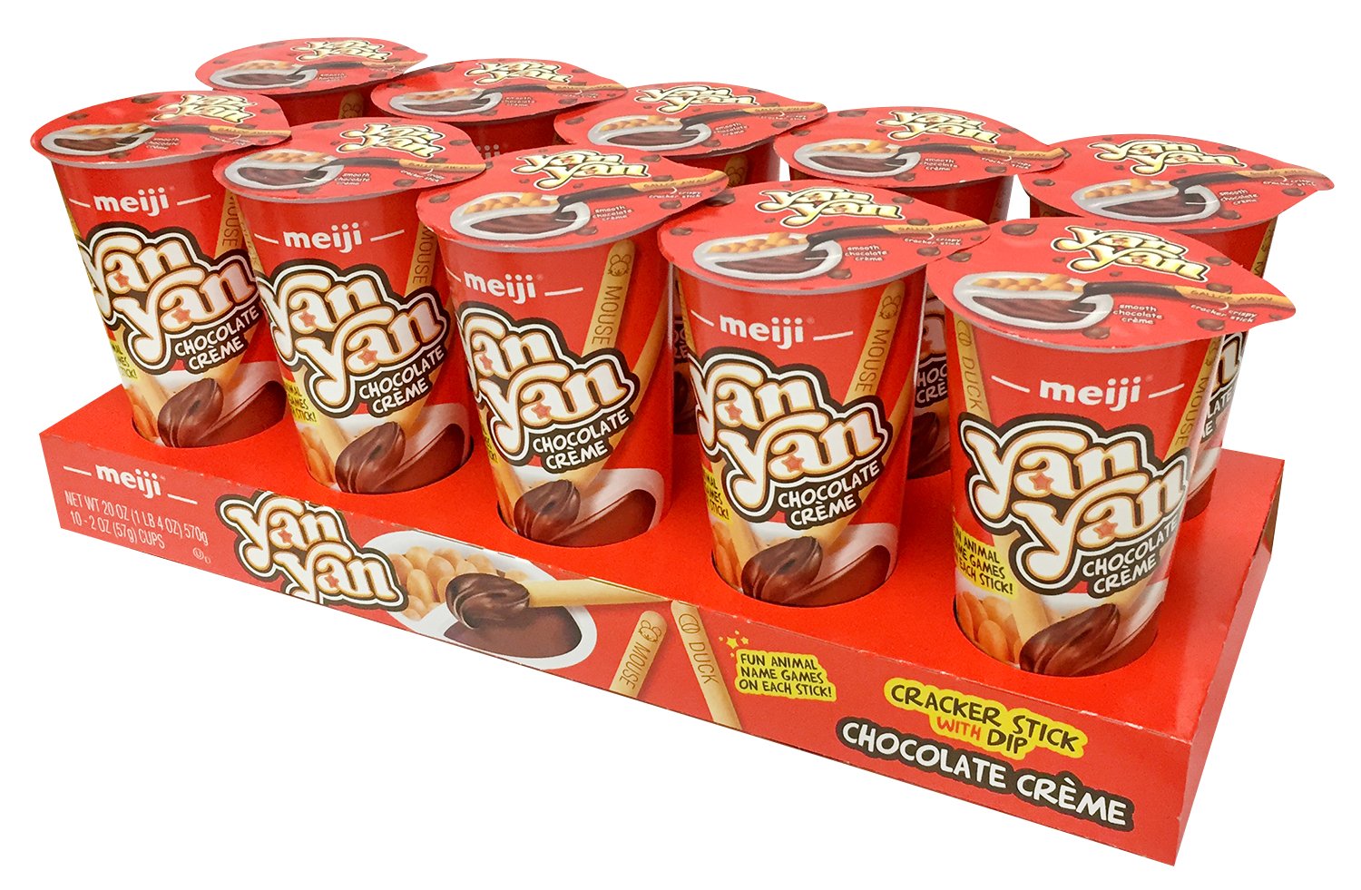 Meiji Yan Yan Dip, Chocolate, 2 Oz (Pack Of 10) on Galleon Philippines