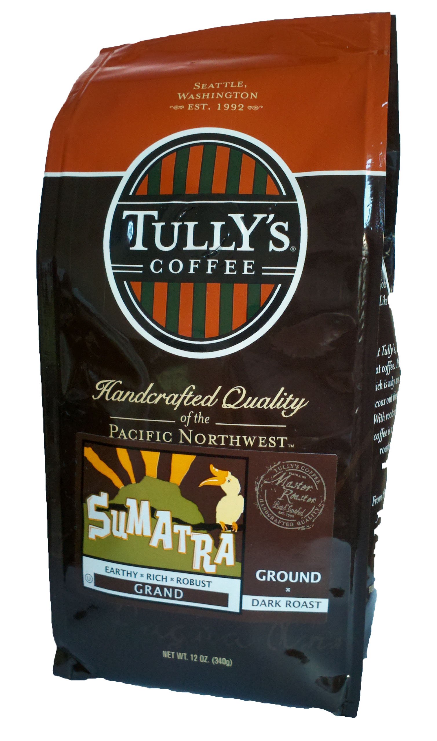 Amazon.com : Tully's Coffee Italian Roast, Ground, 12-Ounce Bags (Pack ...