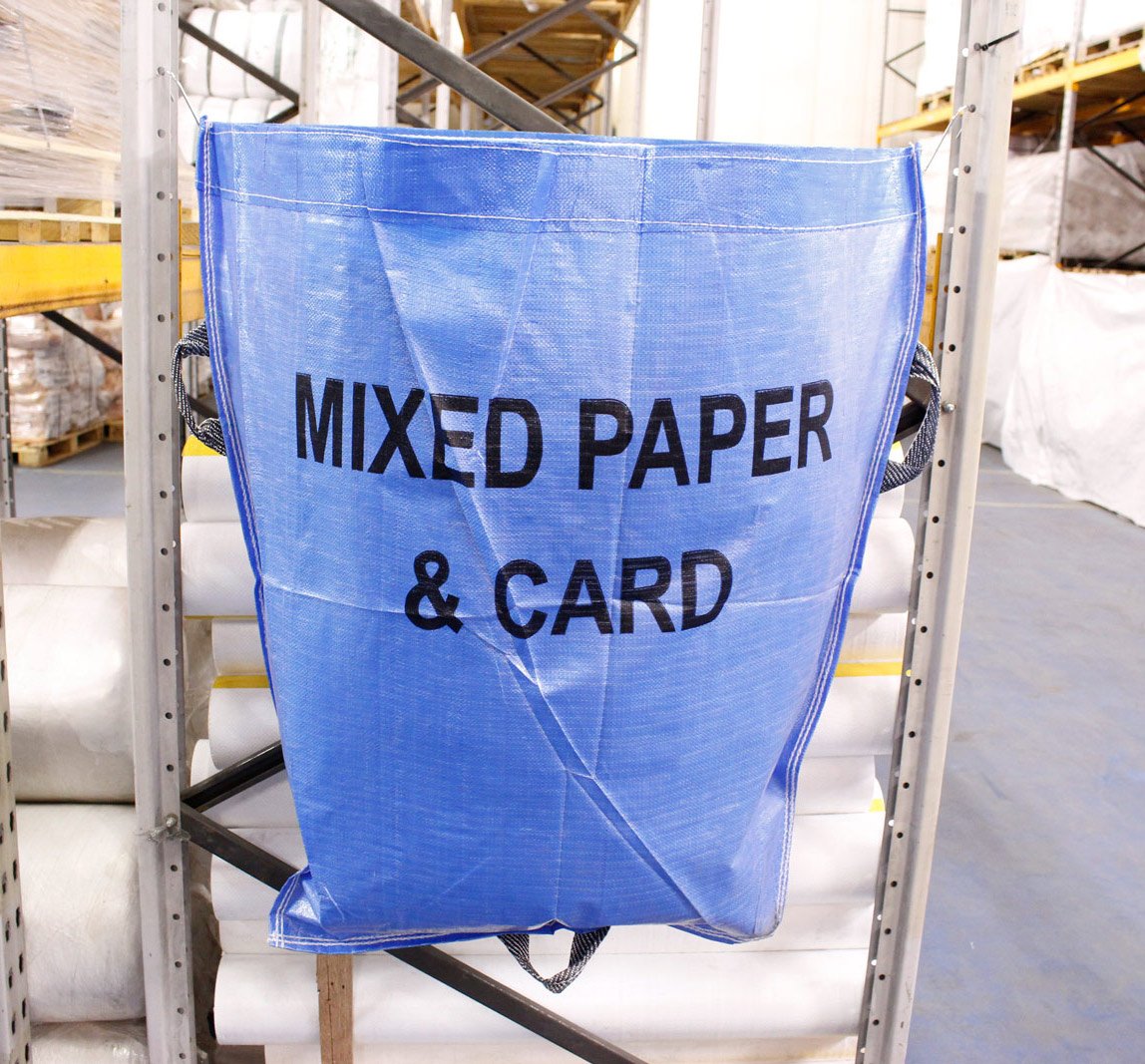 Warehouse Recycling Rack Sack (BLACK - Mixed Paper & Card): Amazon.co ...