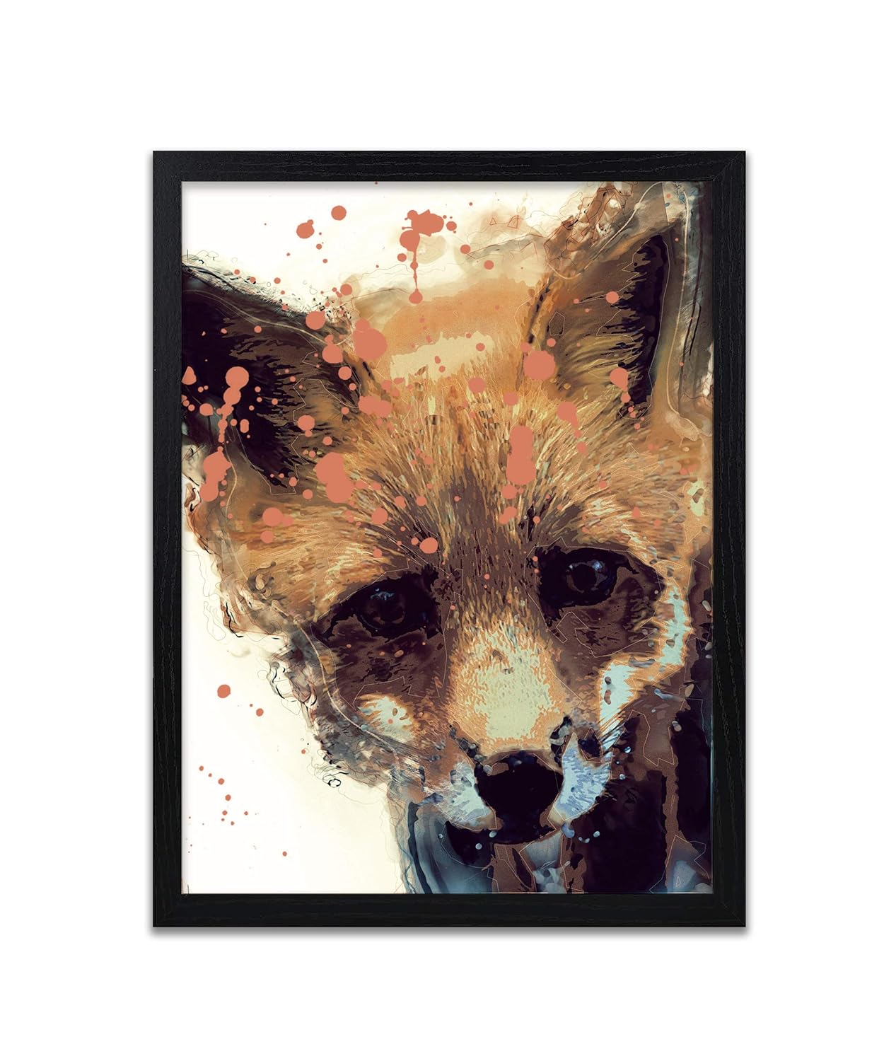 Fox Art Print - Beautiful Abstract Prints - Fox Painting - Fox Wall art ...