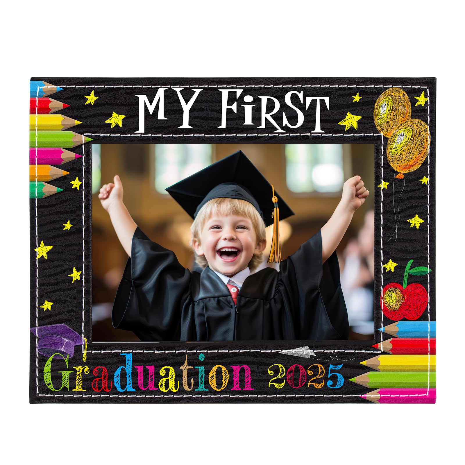 FaCraft 5x7 Horizontal Graduation Photo Frame - Preschool Kindergarten ...