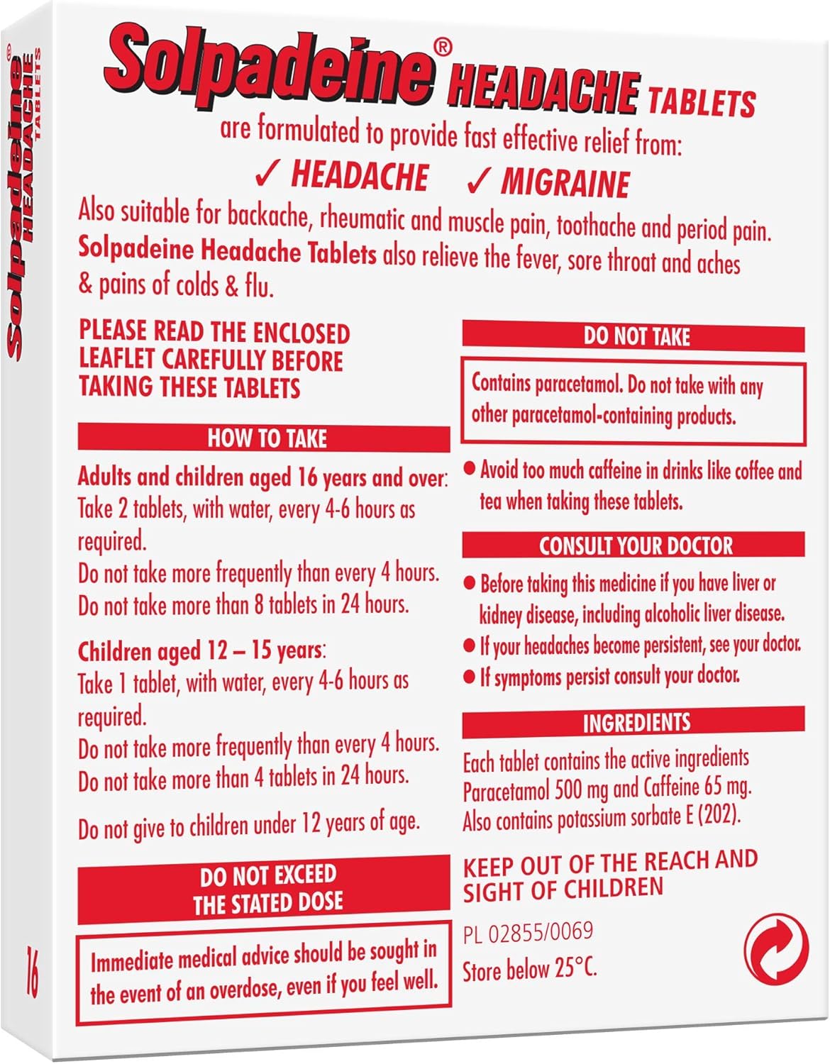 Solpadeine Headache Tablets – BigaMart