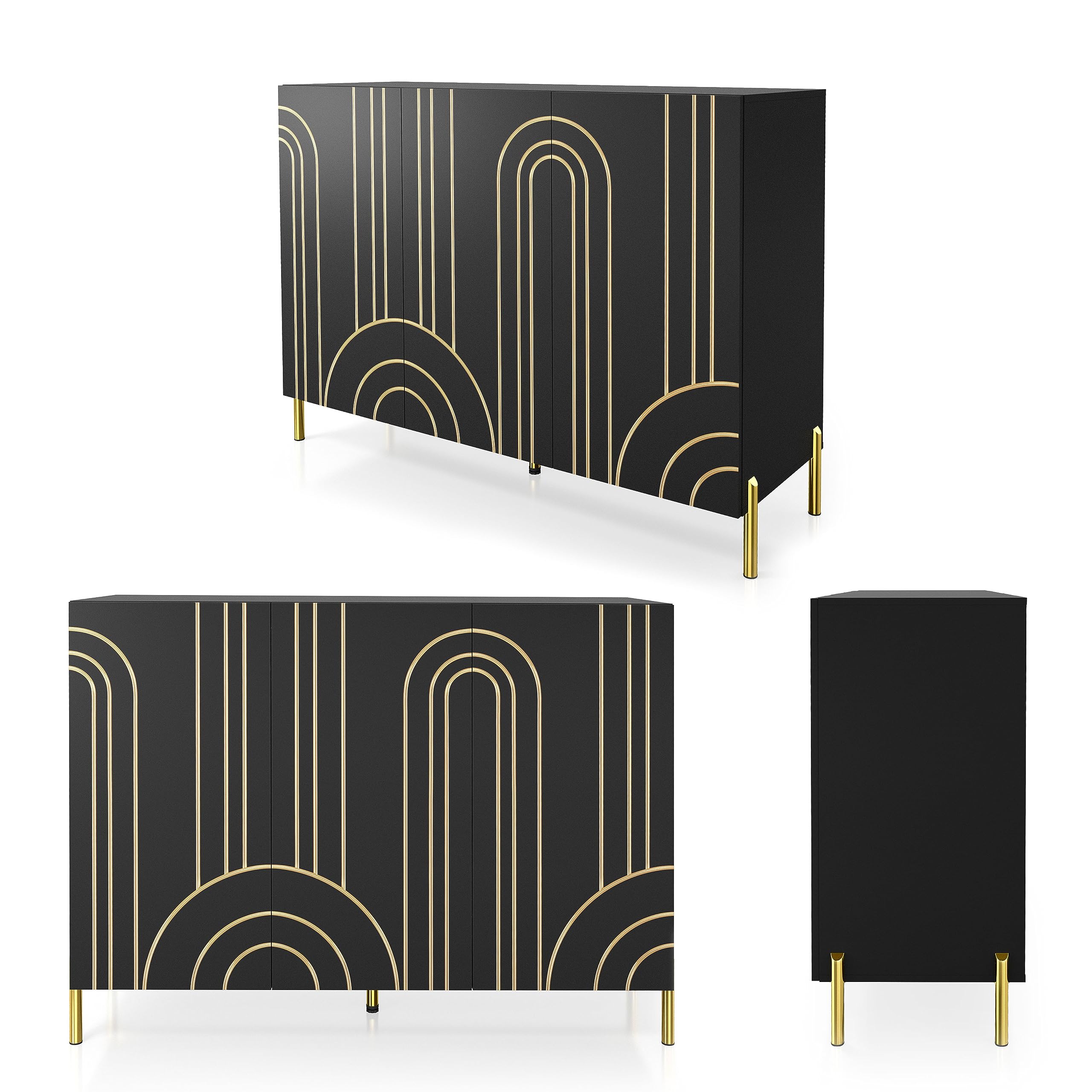 HOMES: Inside + Out Renee Modern Art Deco Accent Cabinet with Storage ...