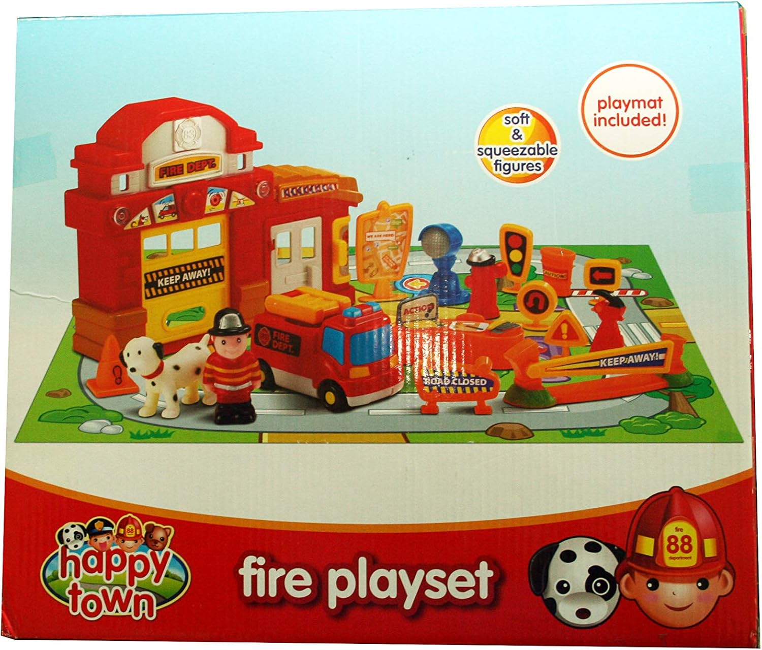 Happy Town 31119 Fire Playset – BigaMart