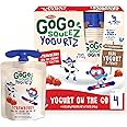 Amazon.com: GoGo squeeZ yogurtZ Variety Pack, Strawberry, Banana, 3 oz. (20 Pouches) - Pantry ...