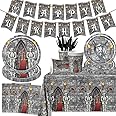 Amazon.com: Knight Tableware,Medieval Times Theme Party Decorations ...