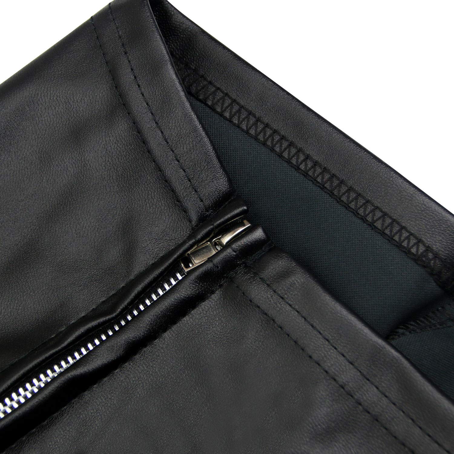 KILLREAL Men's Faux Leather Assless Chaps Sexy Open Hip Long Pants With ...