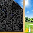 Amazon.com: Total Blackout Window Privacy Film Decorative Static Cling ...