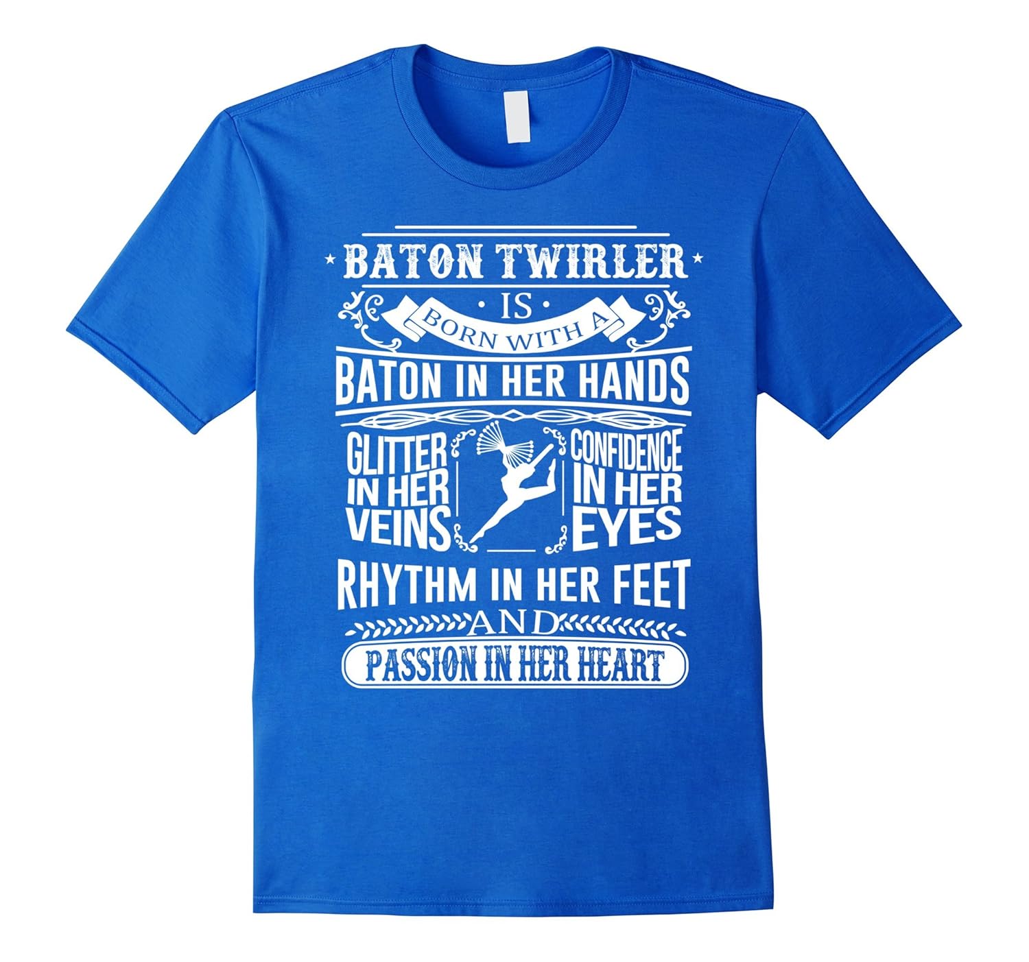 Baton Twirler T Shirt, Girl’s Baton Twirling T Shirt-CL – Colamaga