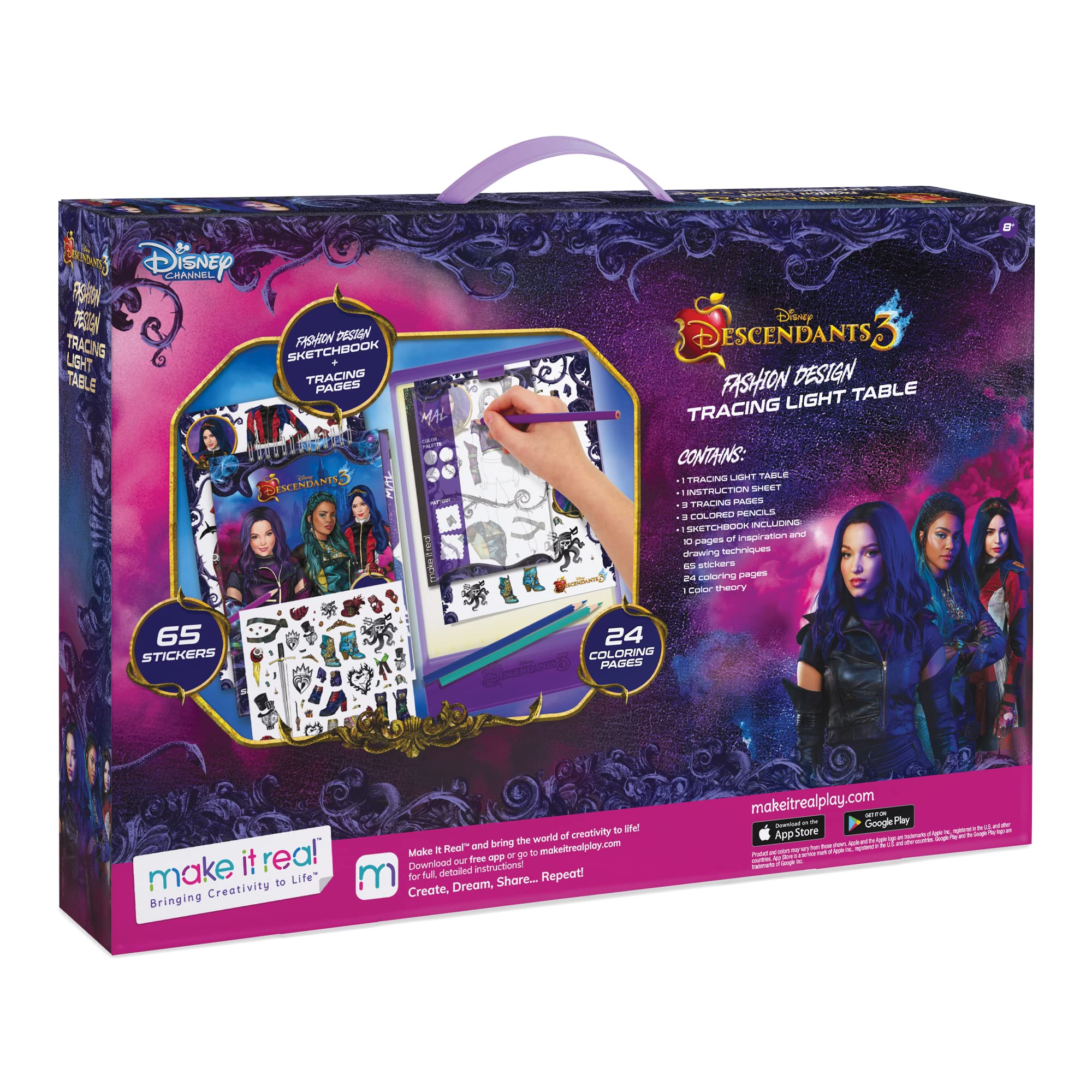 Mua Disney Descendants 3: Fashion Design Tracing Light Table - 9 Piece ...