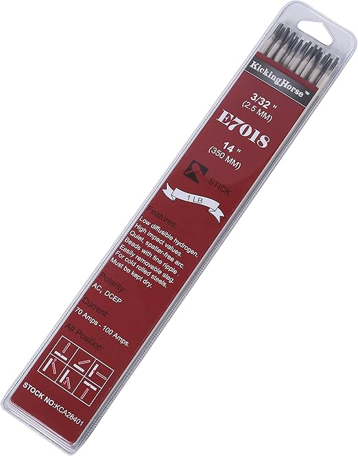 KickingHorse® 7018 Welding Rod 3/32 inch (2.5mm),1LB Tube: Amazon.ca ...