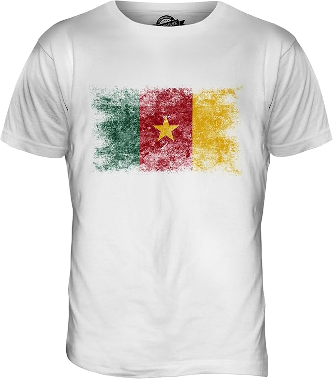 Candymix Cameroun Drapeau Délavé T-Shirt Homme: Amazon.fr: Vêtements et ...