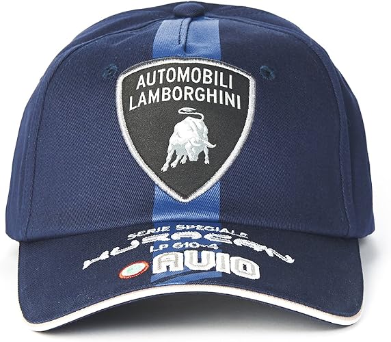 Automobili Lamborghini Men's Avio Cap - Blue -: Amazon.co.uk: Clothing
