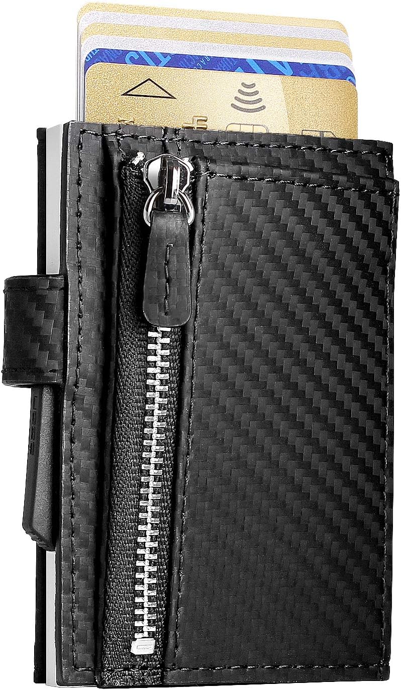 ÖGON Smart Wallets – Cascade Zipper Snap Wallet – Pop-Up RFID Blocking ...