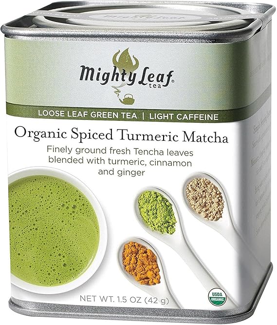 Amazon.com: MIGHTY LEAF TEA, TEA, OG2, MATCHA, TURMERIC - Pack of 6 ...