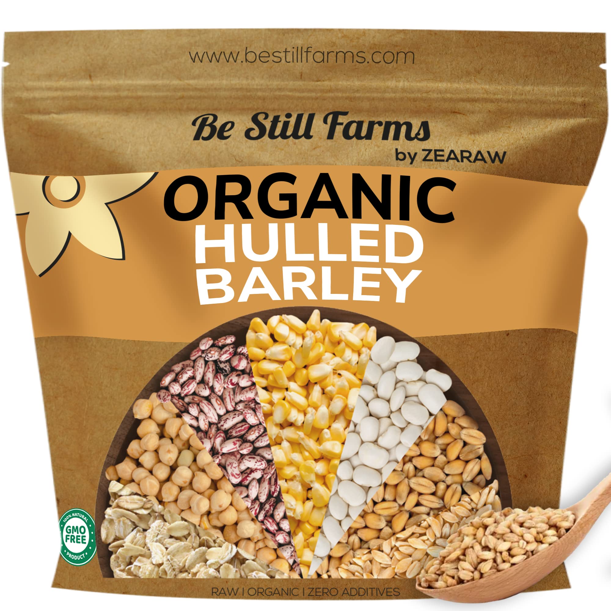 Mua Be Still Farms Organic Hulled Barley Grain (4.8lb) - Whole Barley ...