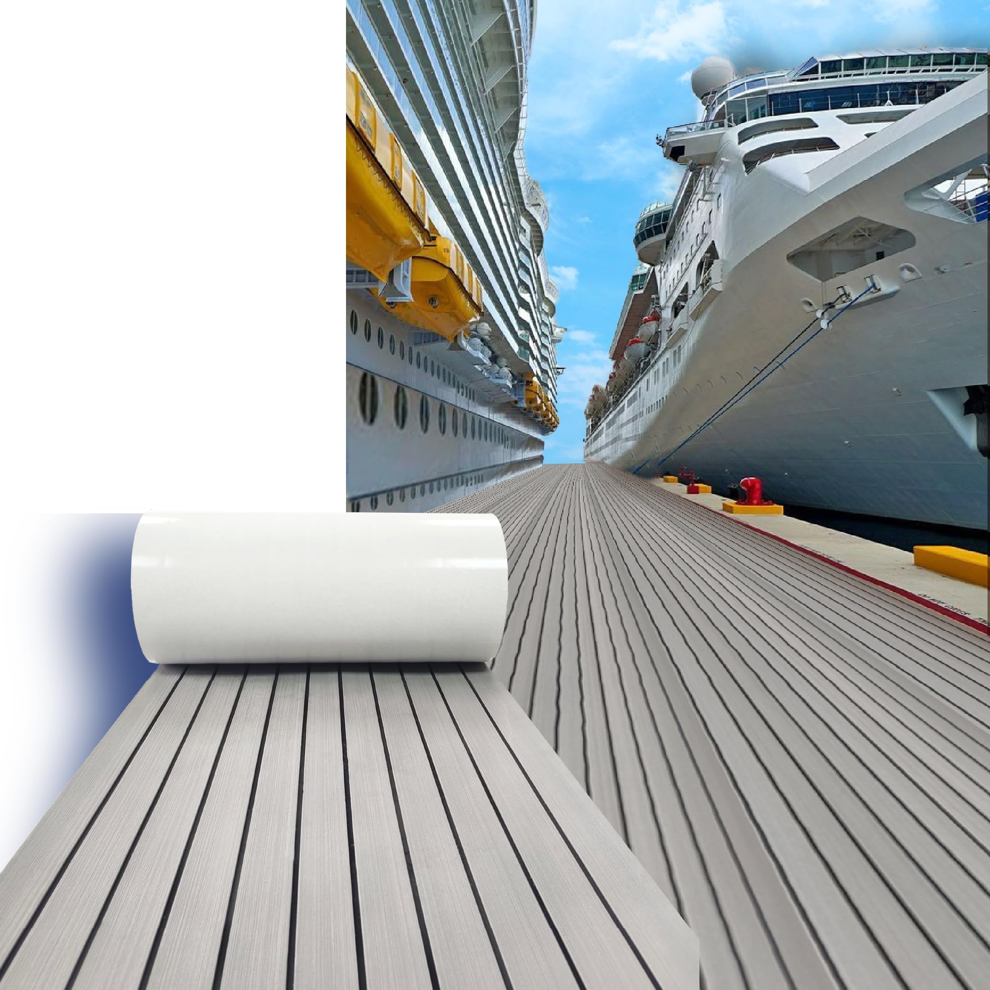 Boat Flooring EVA Foam Marine Decking Sheet Faux Teak Marine Mat Marine ...