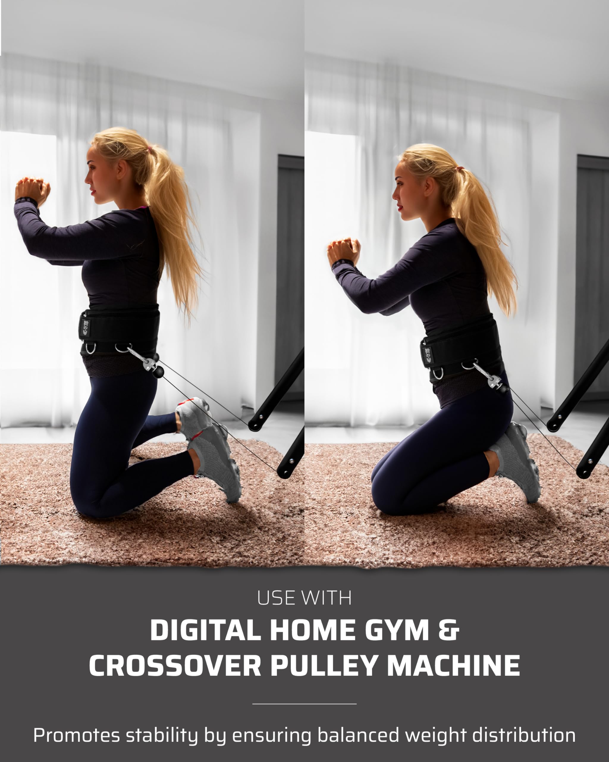 Mua Multi-Attachment Belt for Cable Machine and Smart Home Gym Squats ...
