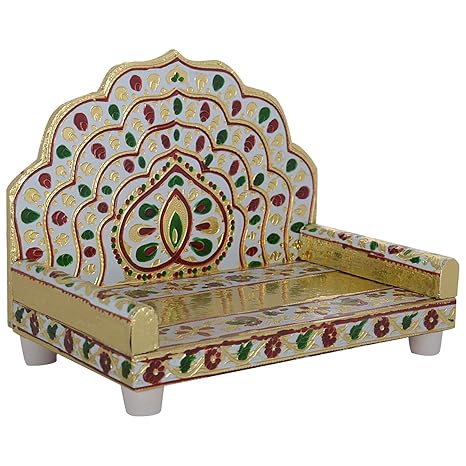 Buy A33 Wood Big Handicrafted Singhasan Online at Low Prices in India ...