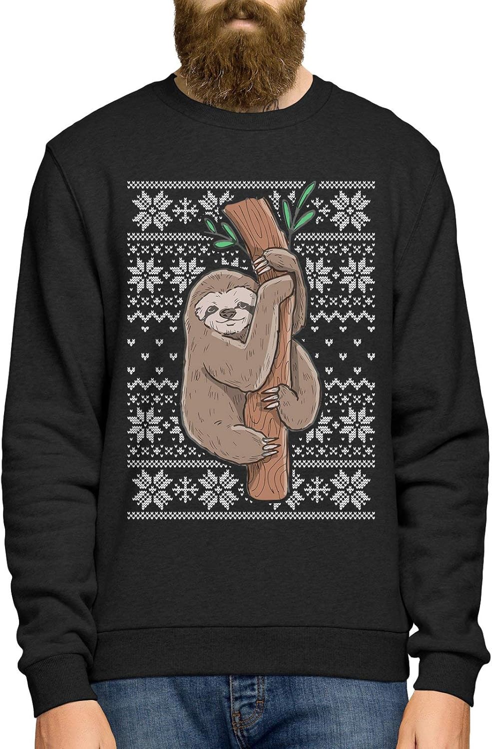 Merry Slothmas Funny Sloth Christmas Sweater - Lazy Sloth Sweater ...