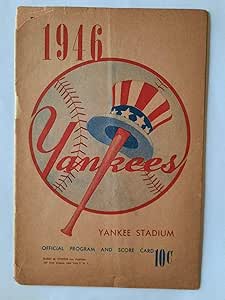Amazon.com: 1946 NY Yankees Official Program & Scorecard vs ...