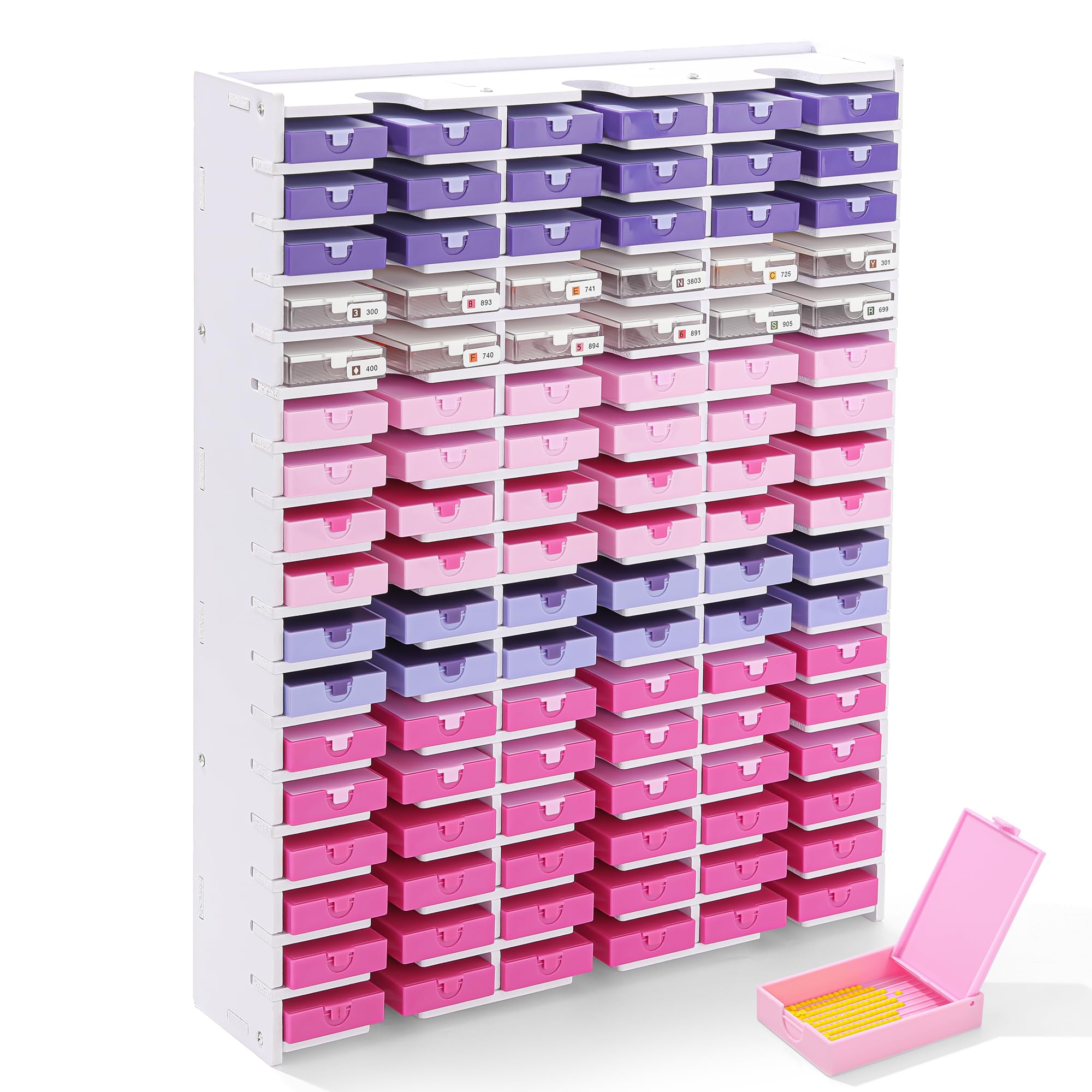 Trabricks Mate 51 Grids Diamond Painting Trays Tower Organizer, Diamond ...