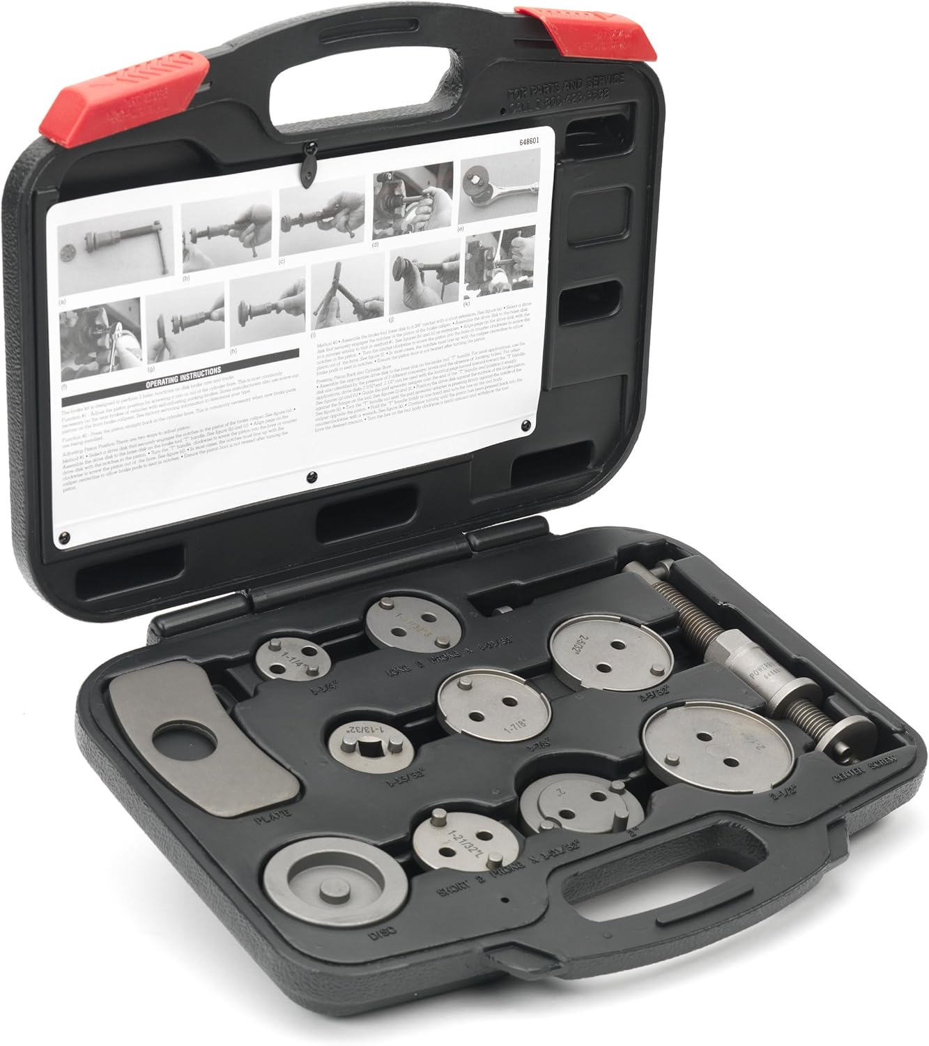 Powerbuilt Alltrade 648601 Kit 18 Rear Disc Brake Adjust Tool Set ...