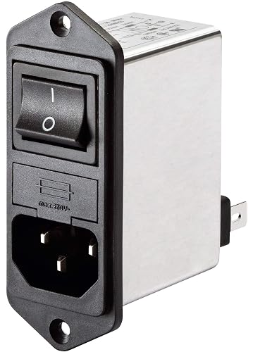 Power Entry Module, Compact, IEC Inlet, 6A, 250VAC, Flange Mounting ...