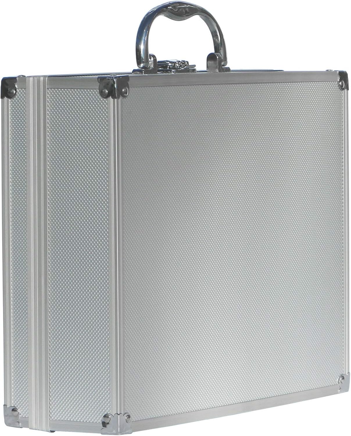 ECI® Aluminium Koffer Silber mit Würfelschaum Leer-Koffer Alukoffer Alu ...