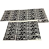 Amazon.com: Weight Stack & Dumbbell Number Sticker Set 10 lbs - 300 Lbs ...