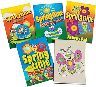 Amazon.com: Fun Express - Springtime Activity Pad Assortment for Spring ...