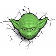 Amazon.com: 3D Light FX Star Wars Yoda Face 3D Deco LED Wall Light ...