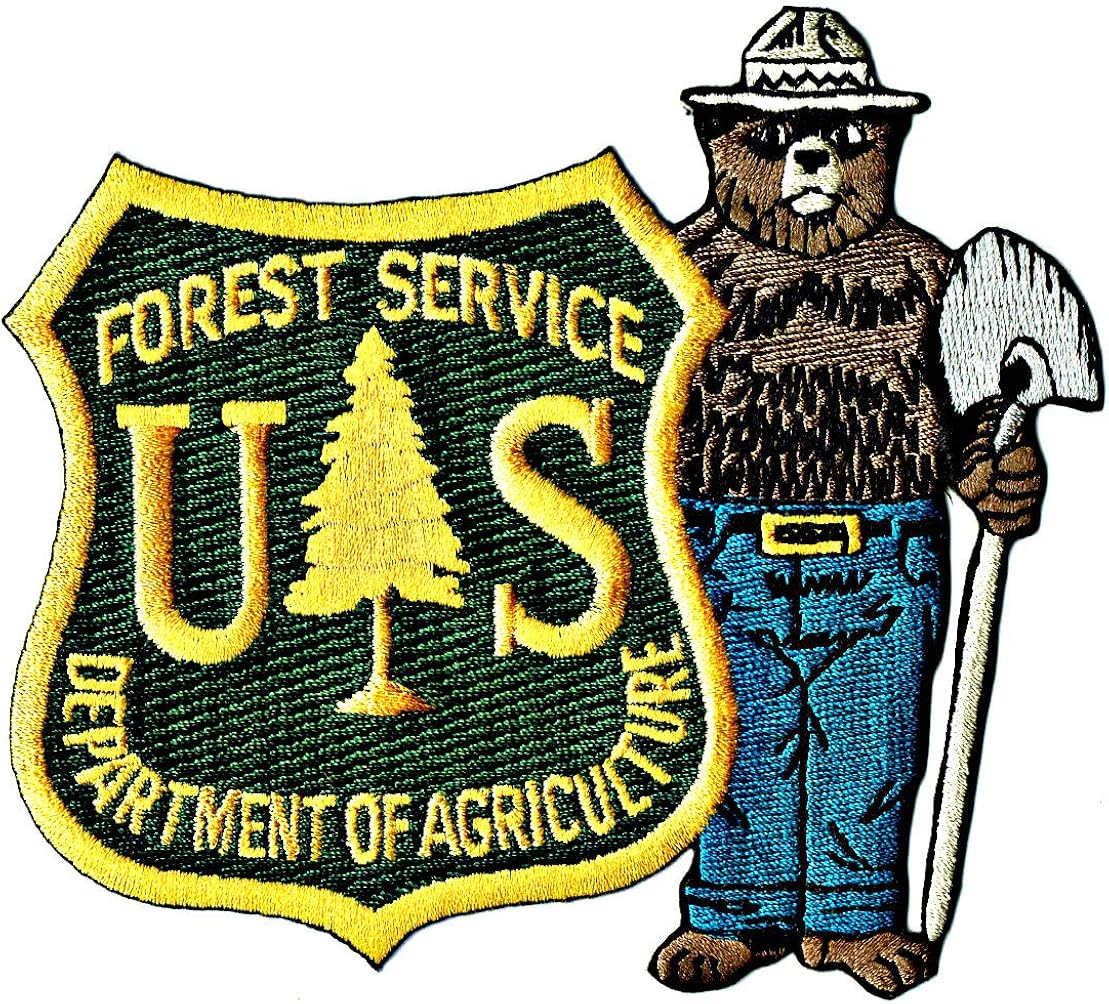 Amazon.com: Officially-Licensed SMOKEY BEAR U.S. FOREST SERVICE SHIELD ...