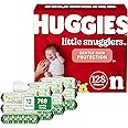 Amazon.com: HUGGIES Baby Diapers and Wipes Bundle: Huggies Little Snugglers Newborn Size, 128ct ...
