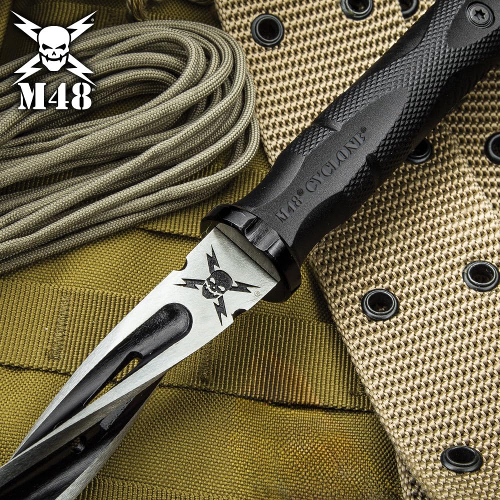 M48 Spiral Knife | Fixed Blade Dagger | Comes With Vortec Belt Sheath ...
